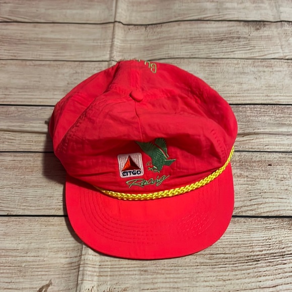 Accessories | Vintage 9s Citgo Racing Neon Pink Snapback Hat | Poshmark